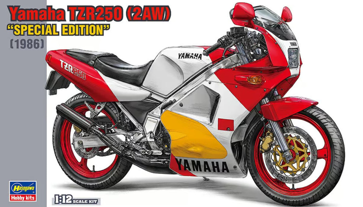 Hasegawa Model Kits - 1:12 Yamaha TZR250 2AW Special Edition Kit HA217 – Sussex Model Centre