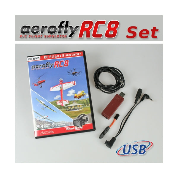 Ikarus Aerofly RC8 DVD - Interface for Spektrum (Windows) – Sussex Model Centre