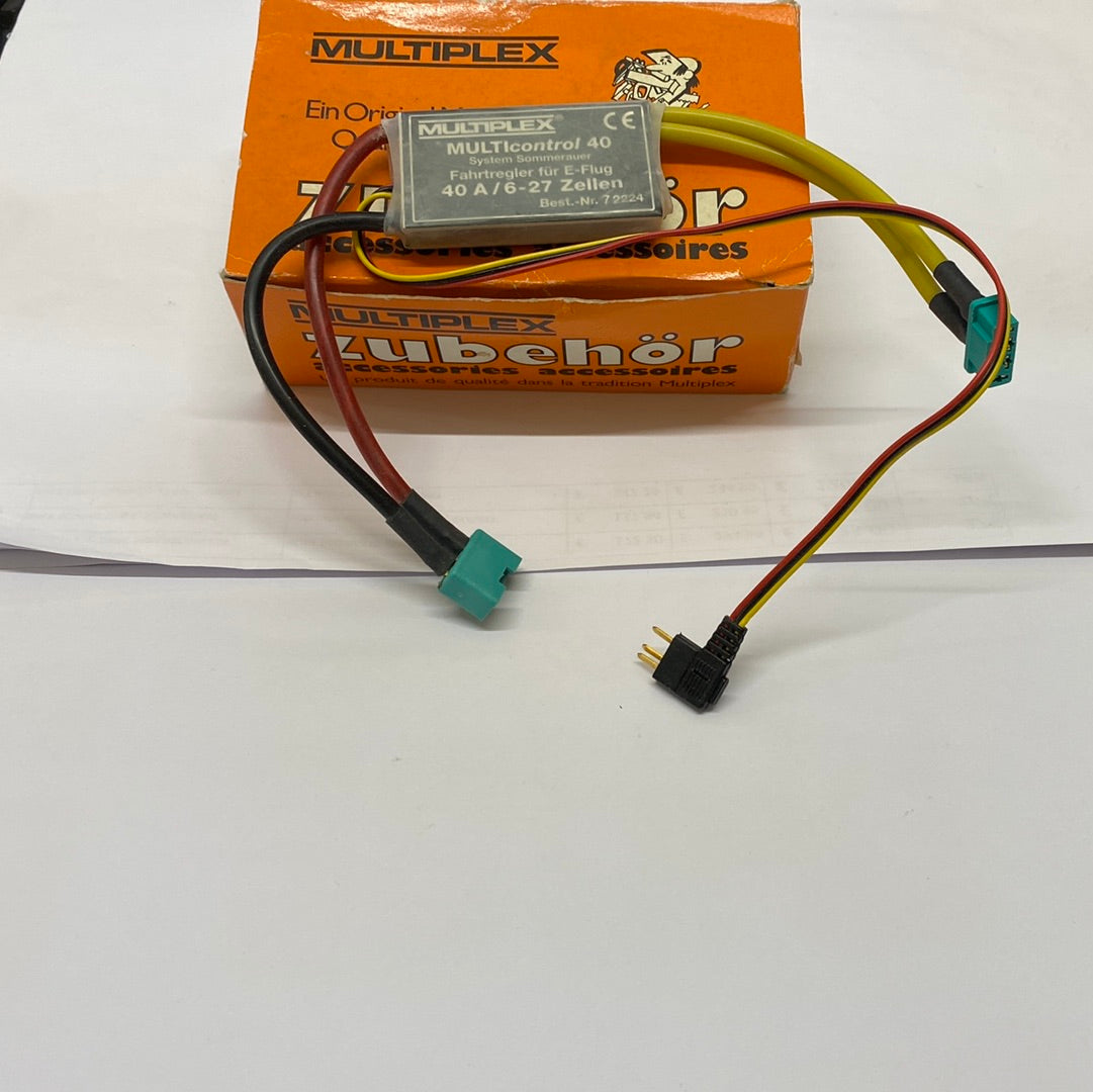Multiplex Nimh 40amp ESC with MPX Connectors (MPX2) – Sussex Model Centre