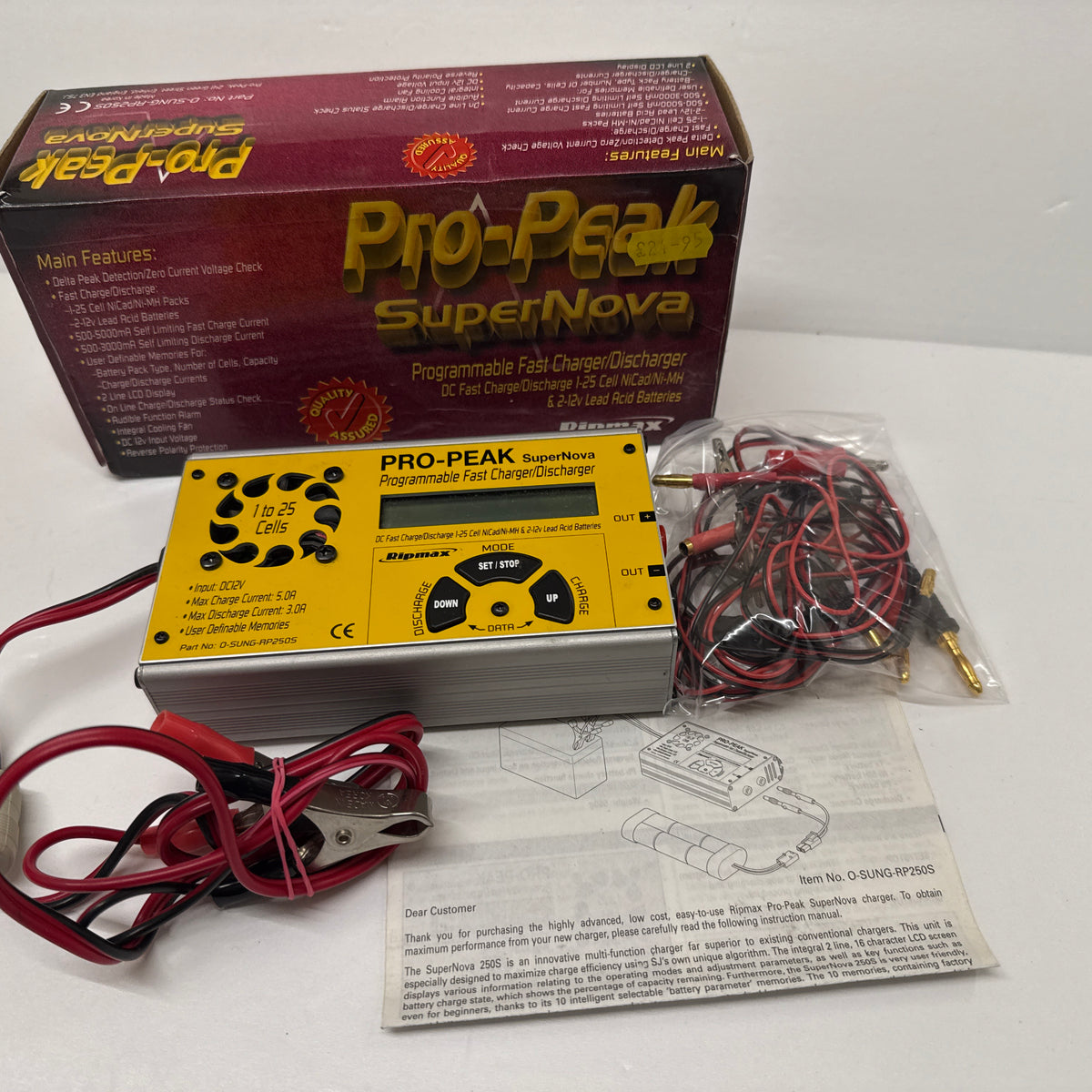 Ripmax Pro-Peak SuperNova Charger - SECOND HAND – Sussex Model Centre