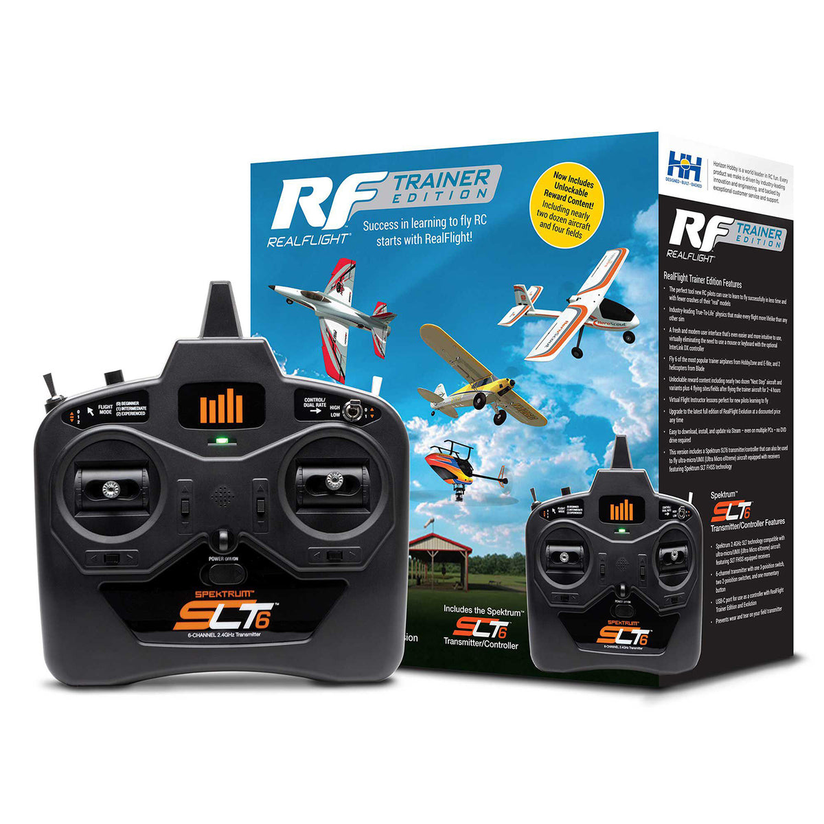 RealFlight RF Trainer Edition RC Flight Simulator with SLT6 Transmitte ...
