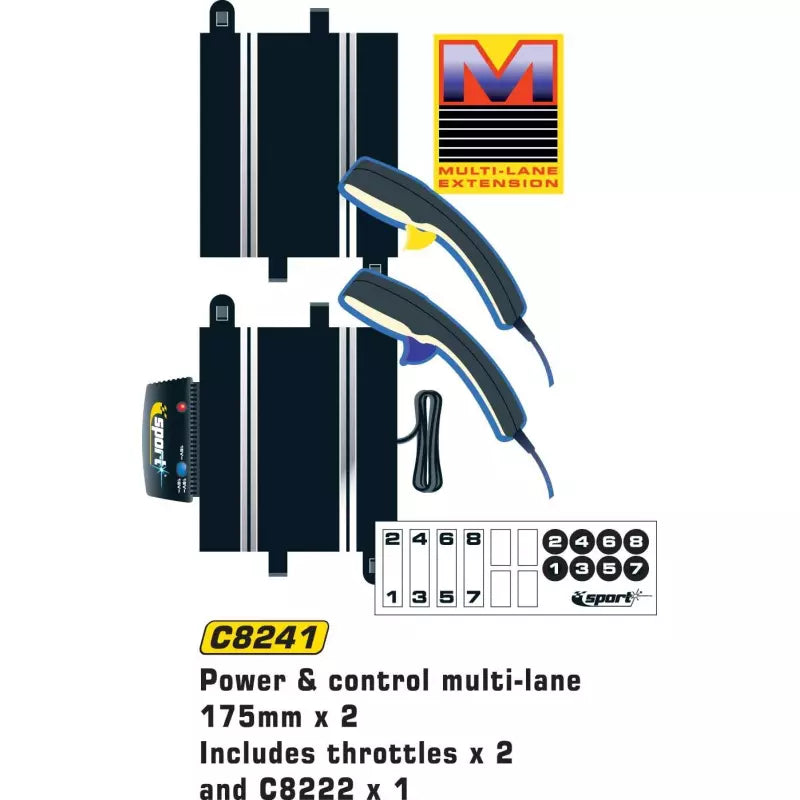 Scalextric Power & Control Multi-Lane – Sussex Model Centre