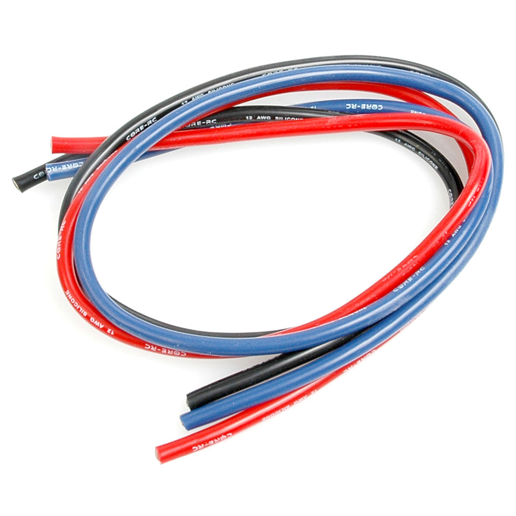 CORE RC Silicone Wire 12g - Red/Black/Blue 3x50cm – Sussex Model Centre