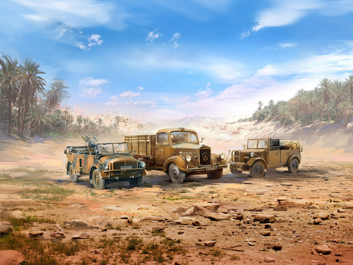 ICM Vehicles of the DAK German WWII Afrika Korps (Set of 3) – Sussex ...