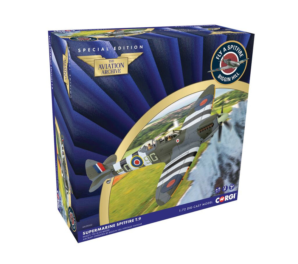 Corgi Supermarine Spitfire T9 MJ627/ 9G-Q (G-BMSB) Presented as Spitfi ...