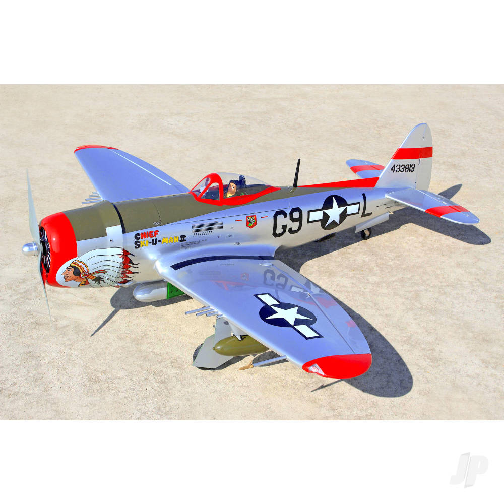 Seagull P-47 Thunderbolt Chief Ski-U-Mah II (30-38cc) 1.77m / 70in wit ...