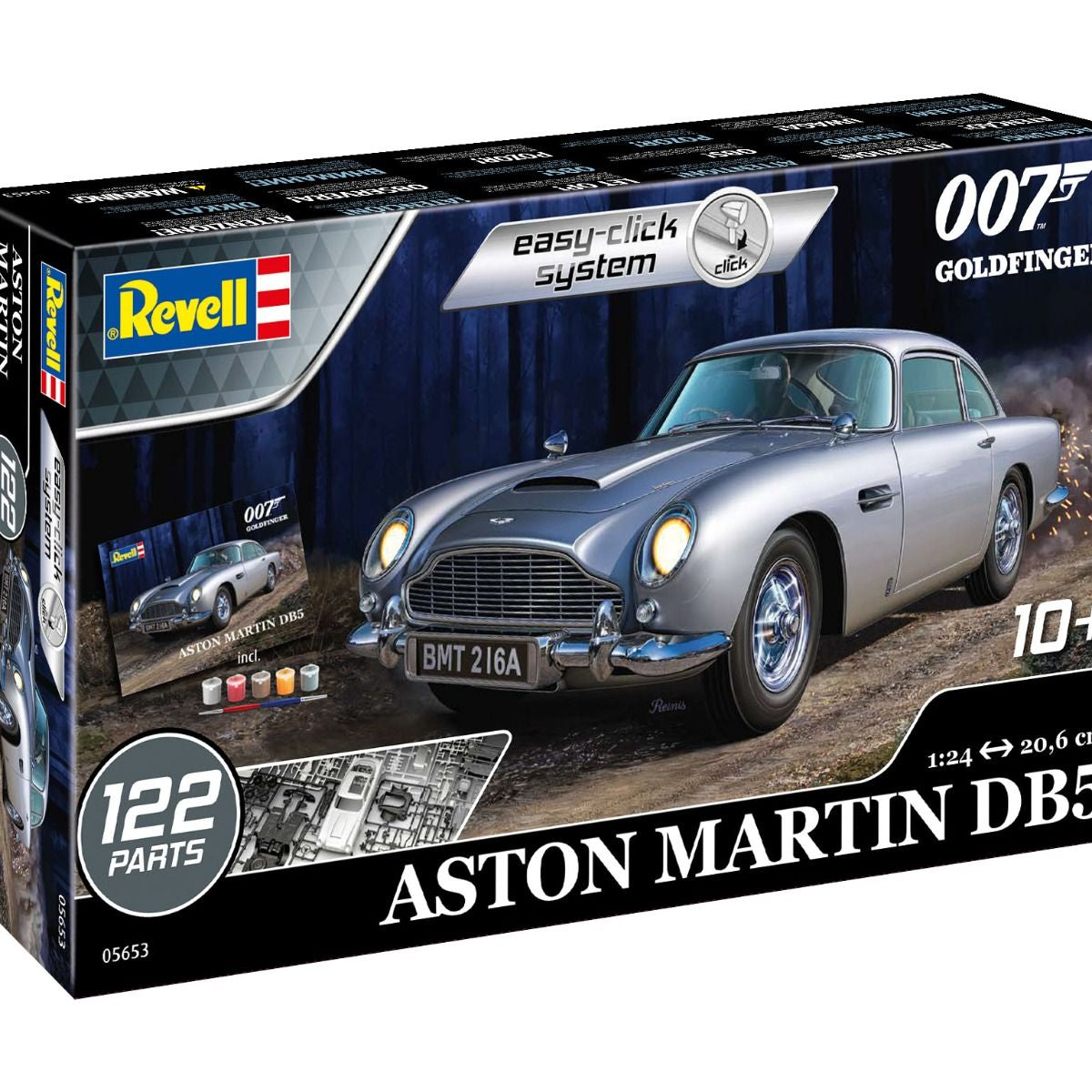 Revell 1/24 James Bond Aston Martin DB5 Goldfinger Gift Set 05653 ...