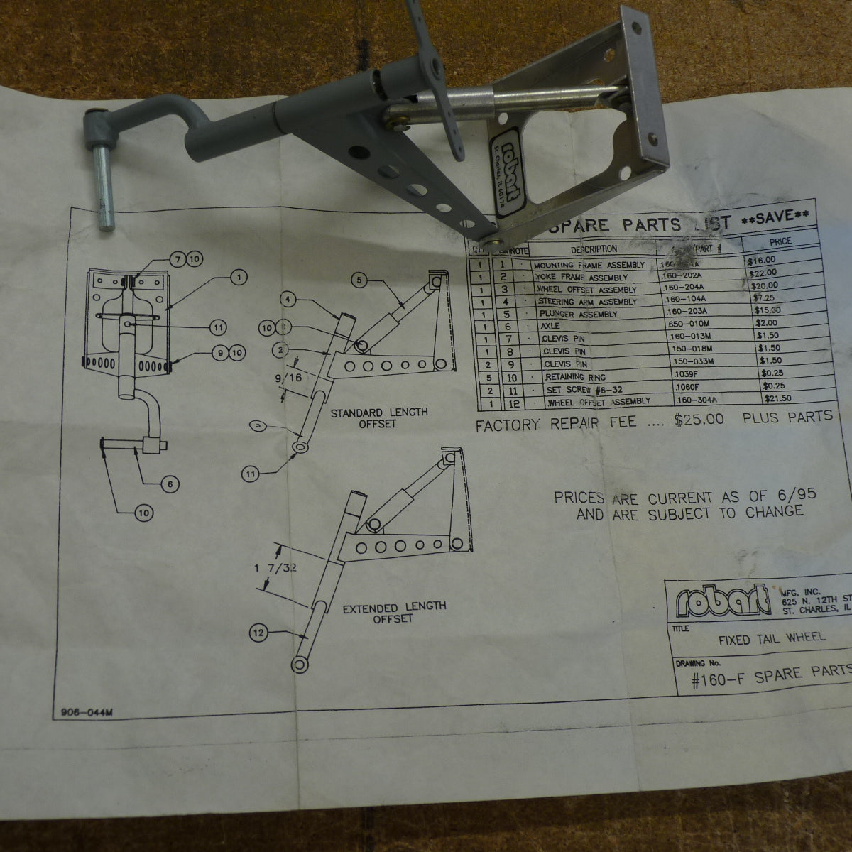 AT-6 TEXAN TAIL 160 - ROBART - LANDING GEAR – Sussex Model Centre